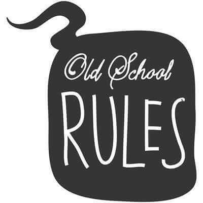 Adesivo Decorativo Old School Rules Medida 0,59x0,62 Metros (À moda ...