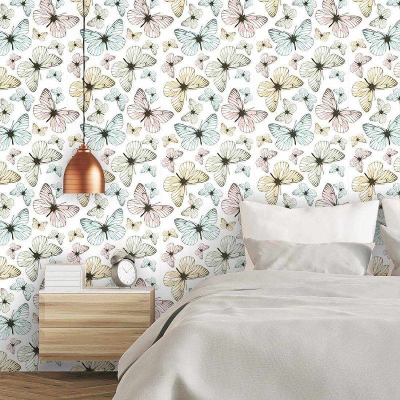 Papel de Parede Adesivo Borboletas 352 - Papel na Parede