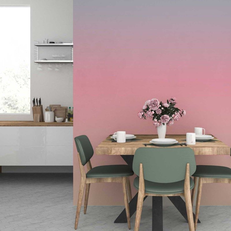 Papel de Parede Adesivo Degradê Amarelo Rosa e Azul N07144 - Papel na ...